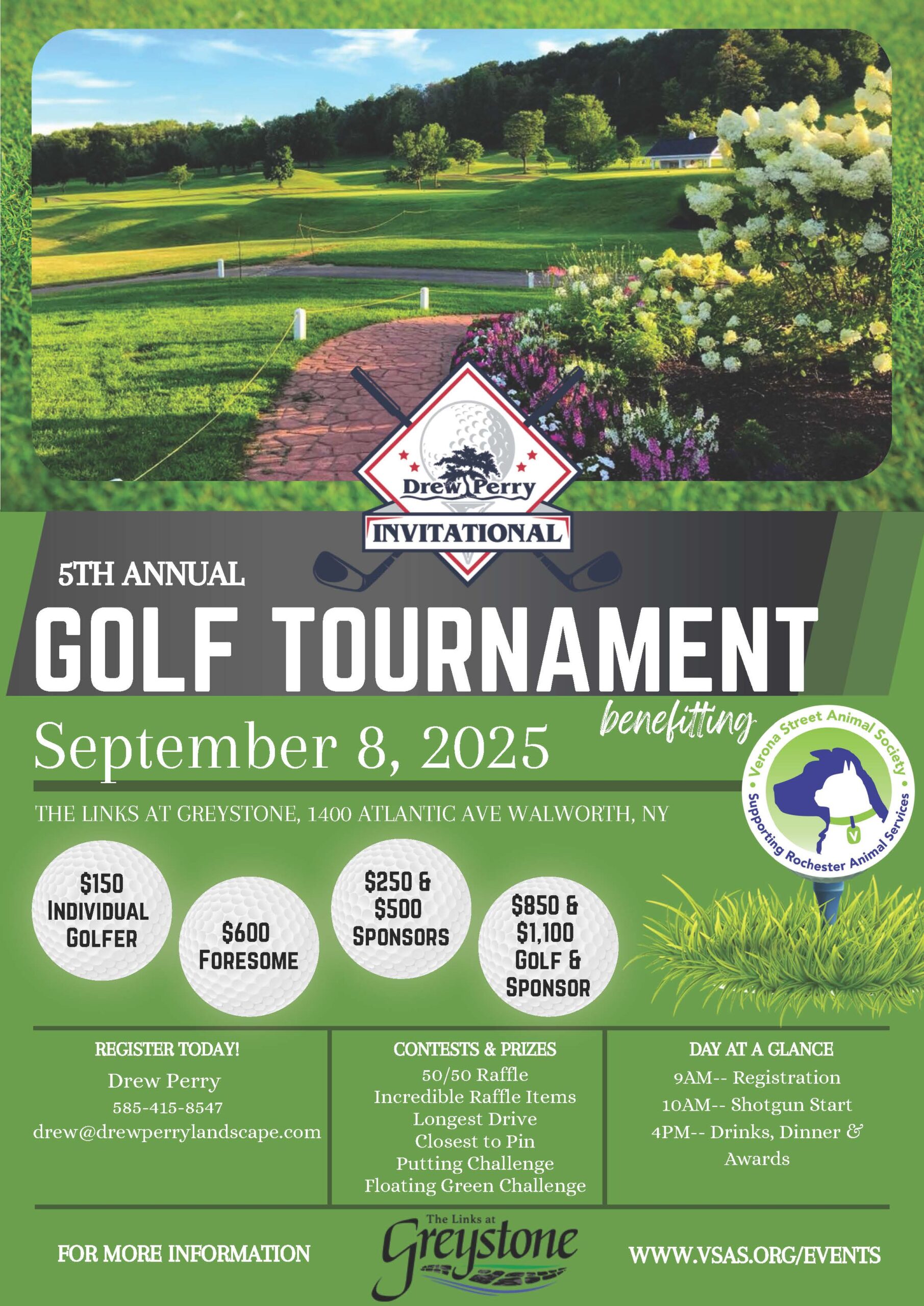 Drew Perry Golf Tournament - Verona Street Animal Society